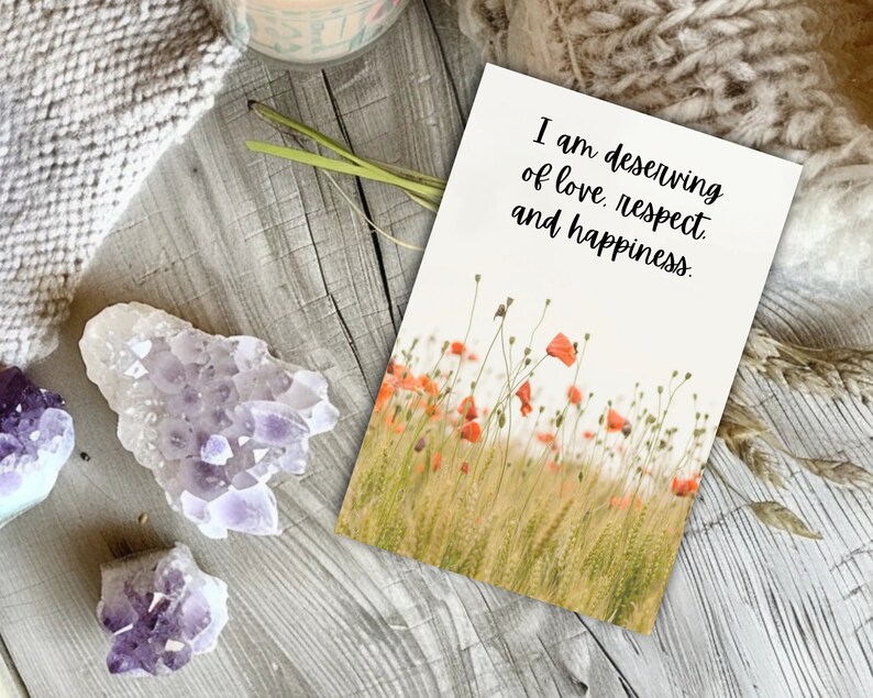 Printable Positive Affirmations for Confidence, Digital Affirmation ...