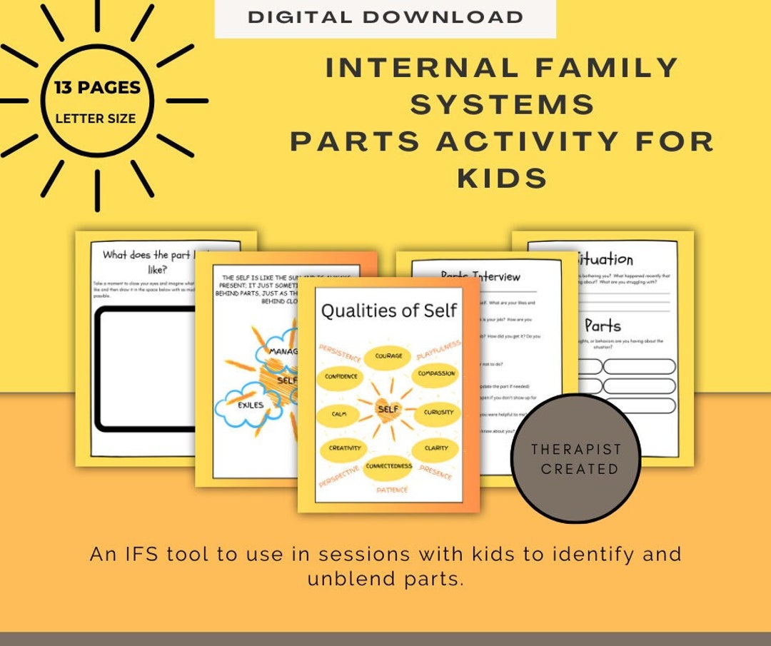 Internal Family Systems Parts Activity for Kids, Activities & Resources ...