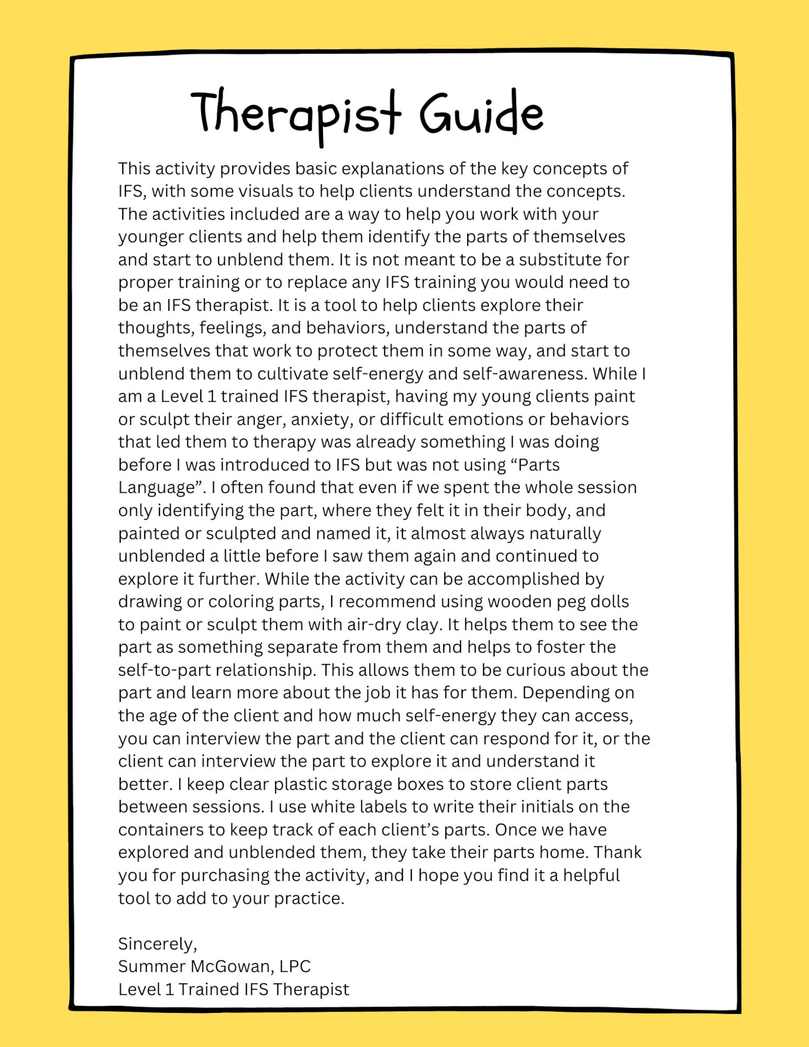 Internal Family Systems Parts Activity for Kids, Activities & Resources ...