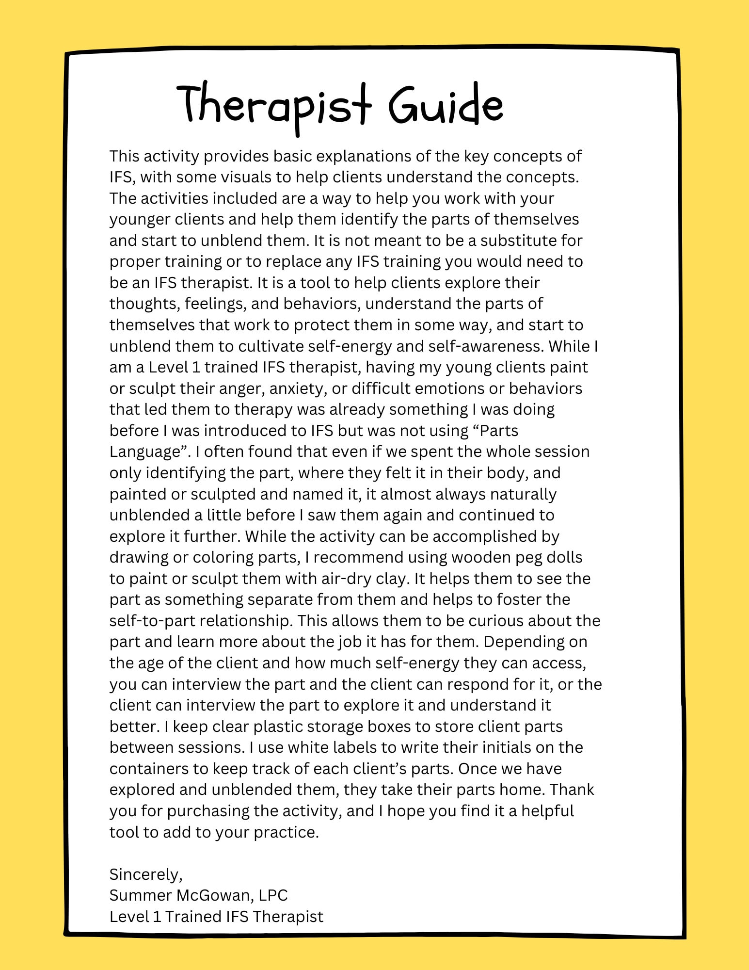 Internal Family Systems Parts Activity for Kids, Activities & Resources ...