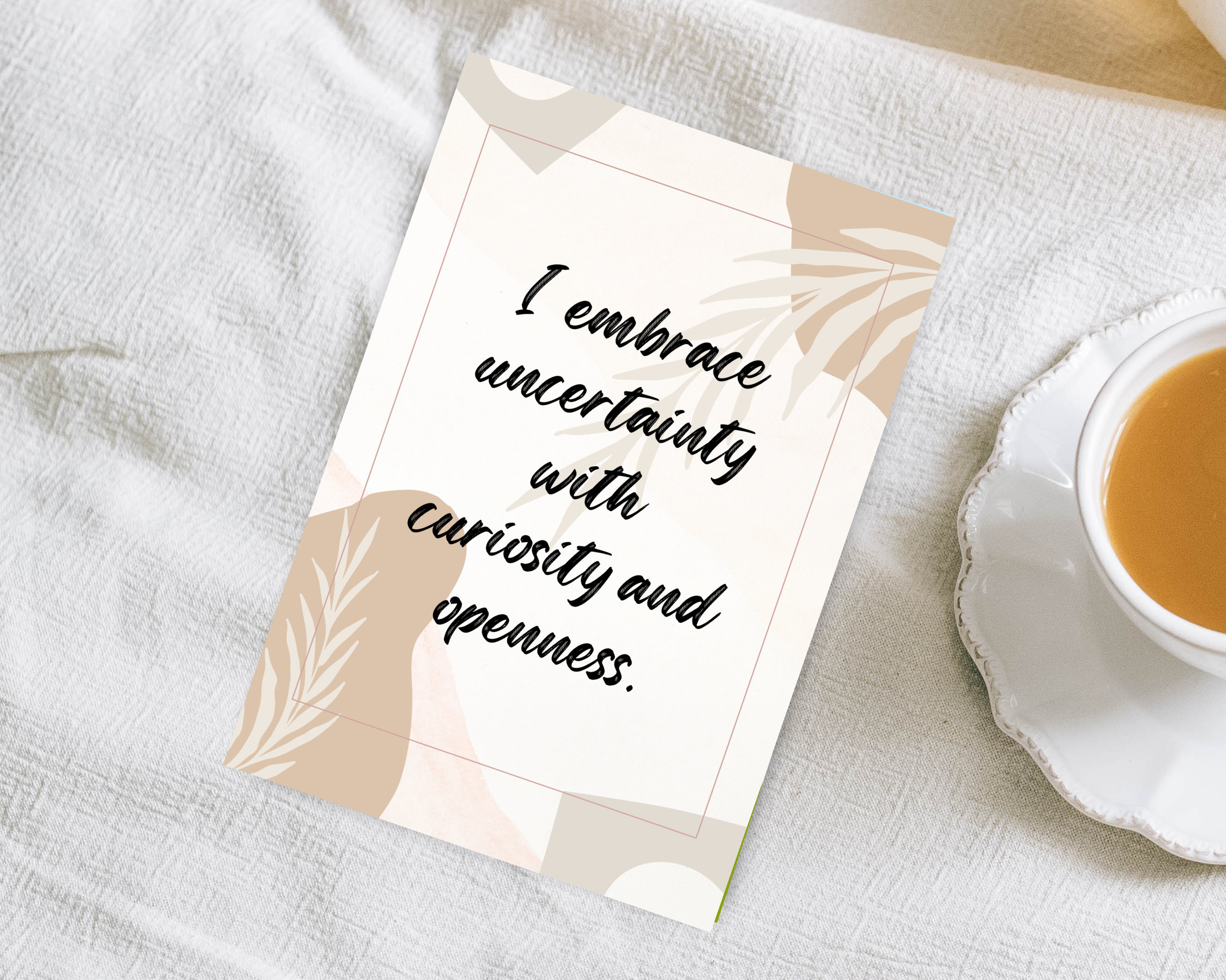 Boho Printable Positive Affirmation Cards for Anxiety Relief, Anxiety ...