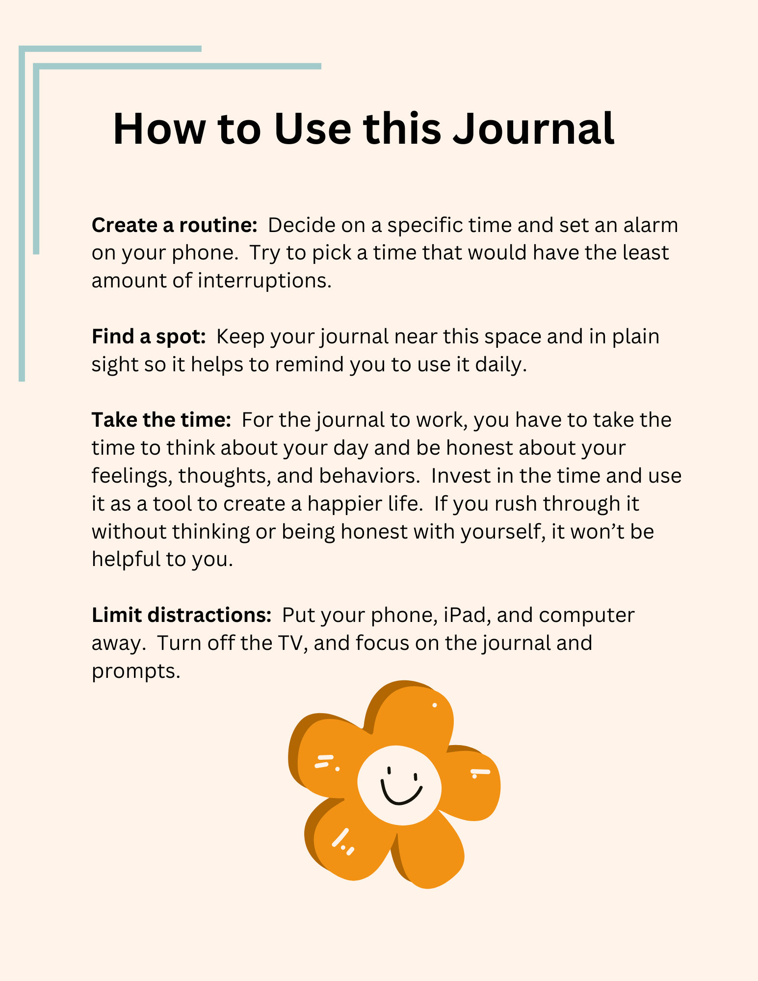 Kids Daily Printable Journal, Daily Mindfulness, Gratitude, Emotional ...