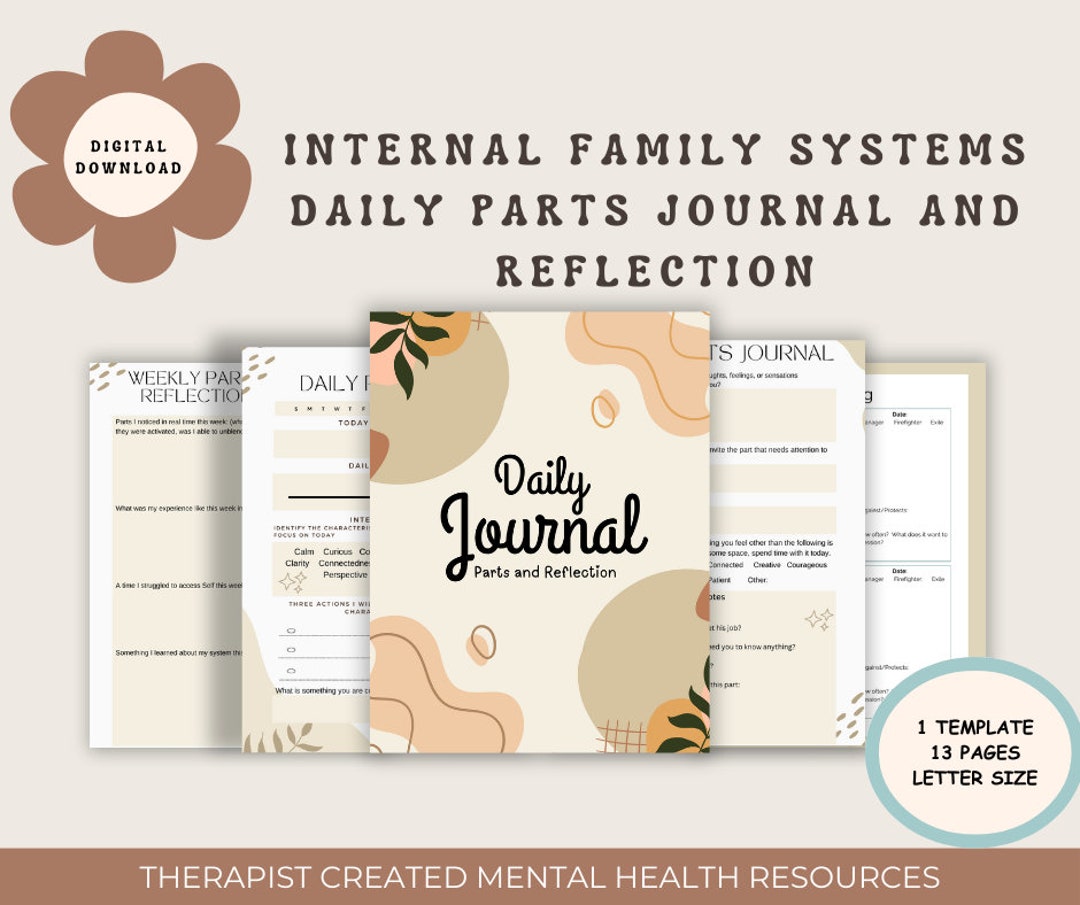 Internal Family Systems Parts Journal, Daily Parts Work & Mapping ...