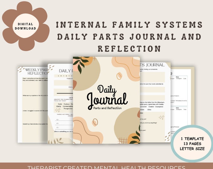 Internal Family Systems (IFS) Note Template for Therapists, Tools for ...