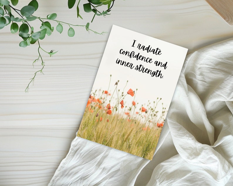 Printable Positive Affirmations for Confidence, Digital Affirmation ...