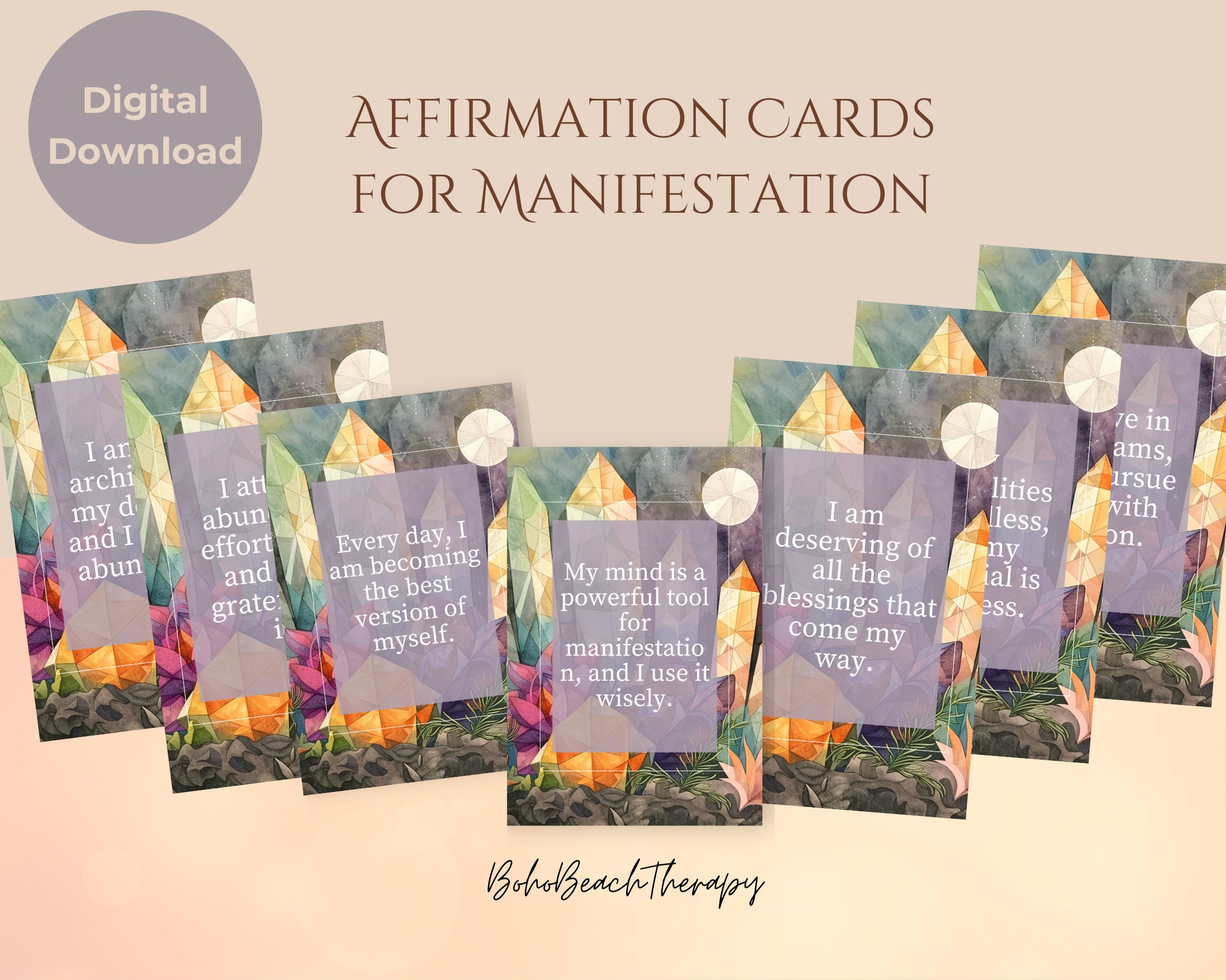 Printable Daily Manifestation Affirmations, Positive Affirmations ...