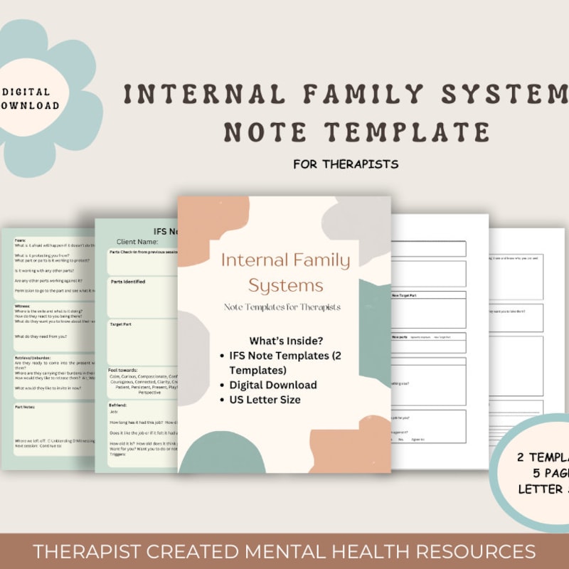 Family Therapy Notes Template - Etsy