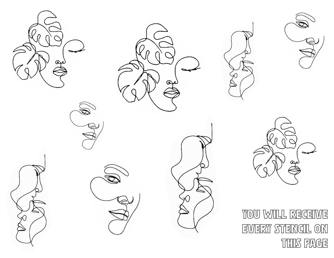 Pre-made Stencils, Ready to Use, Pre Printed, Handpoke Tattoo or ...