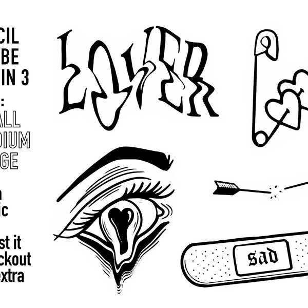 Mens Tattoo Stencils - Etsy