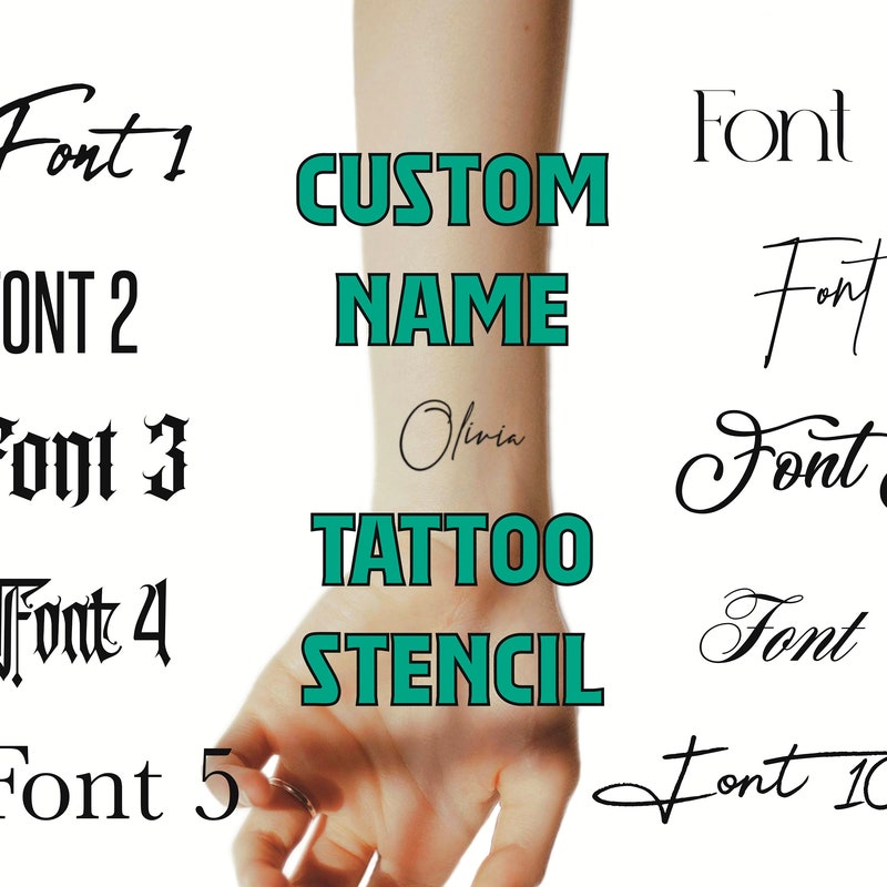 Name Tattoo - Etsy