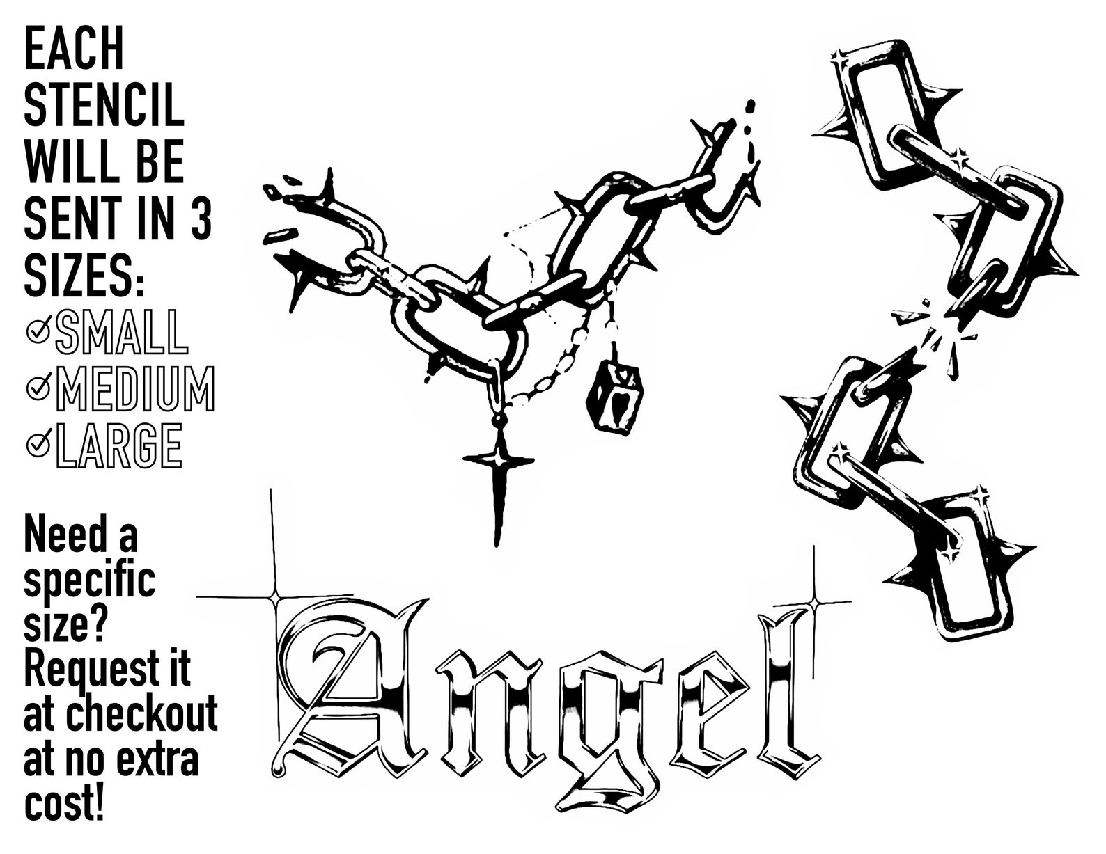 Pre-made Stencils, Ready to Use, Pre Printed, Handpoke Tattoo or ...