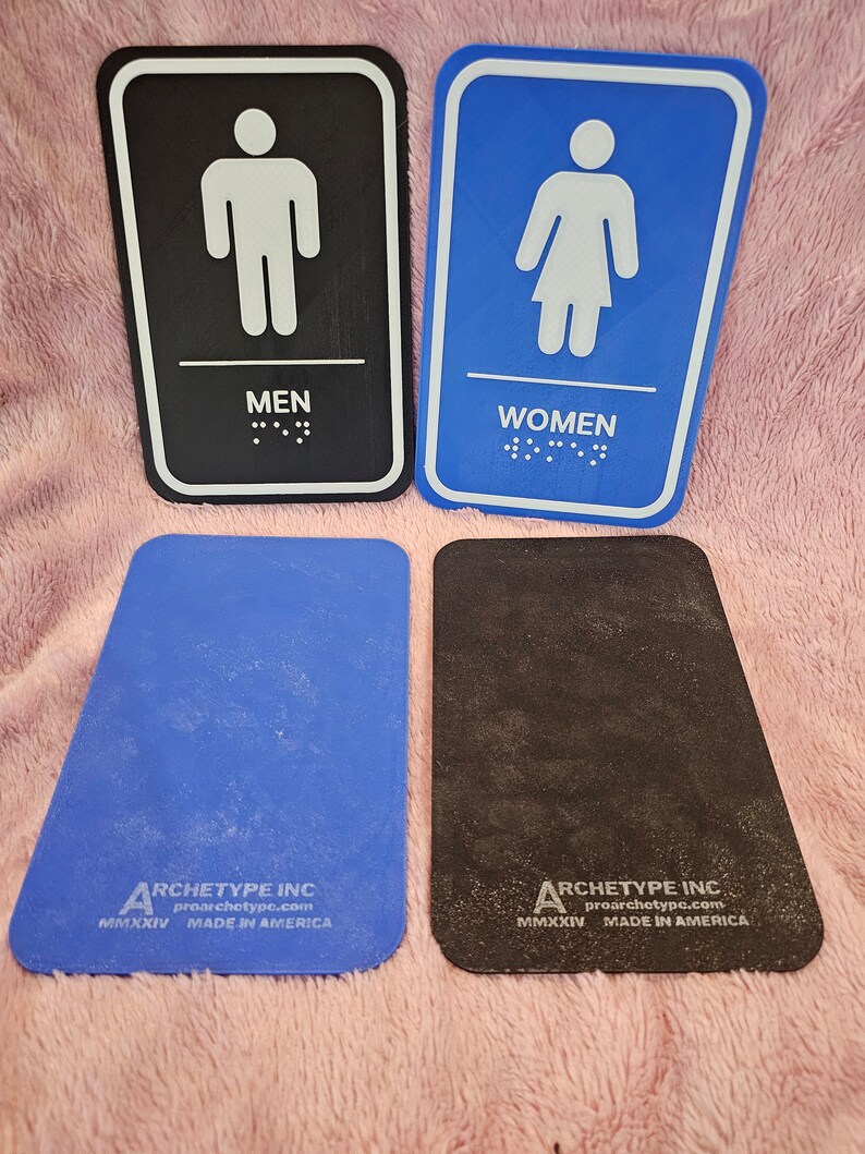 Custom Ada-compliant Wall Signs Men's, Women's Unisex, Handicap ...