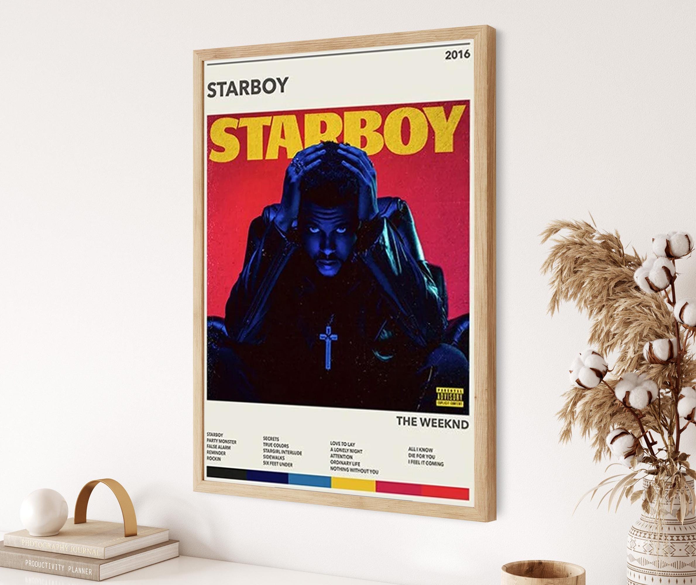 The Weeknd Poster Set of 3 Inspired Art, the Weekend Cover Art, Starboy ...