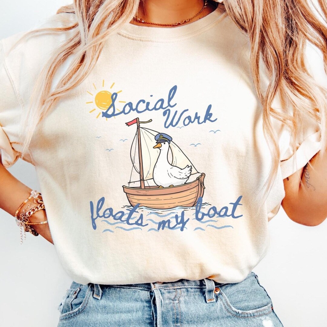 Funny Social Work Comfort Colors Tshirt, Silly Goose Social Work Tshirt ...