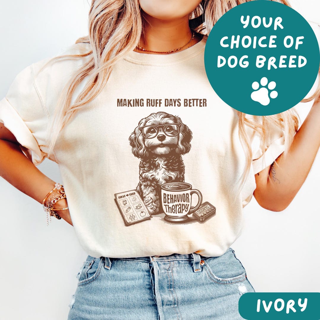 Funny Retro ABA Shirt for Behavior Therapist, Dog Lover Comfort Colors ...
