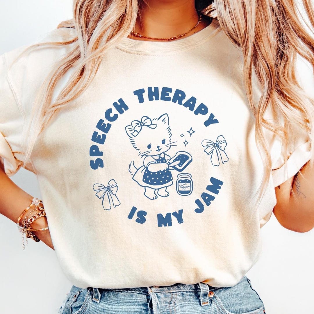 Retro Speech Therapy Shirt, SLP Comfort Colors Shirt, Gift for Speech ...