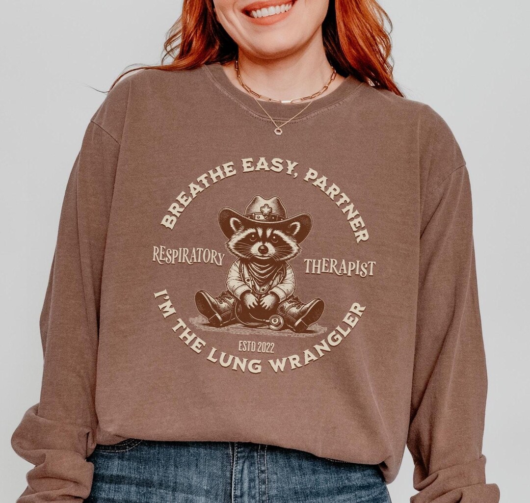 Retro Respiratory Therapist Comfort Colors® Shirt, Custom Western Funny ...