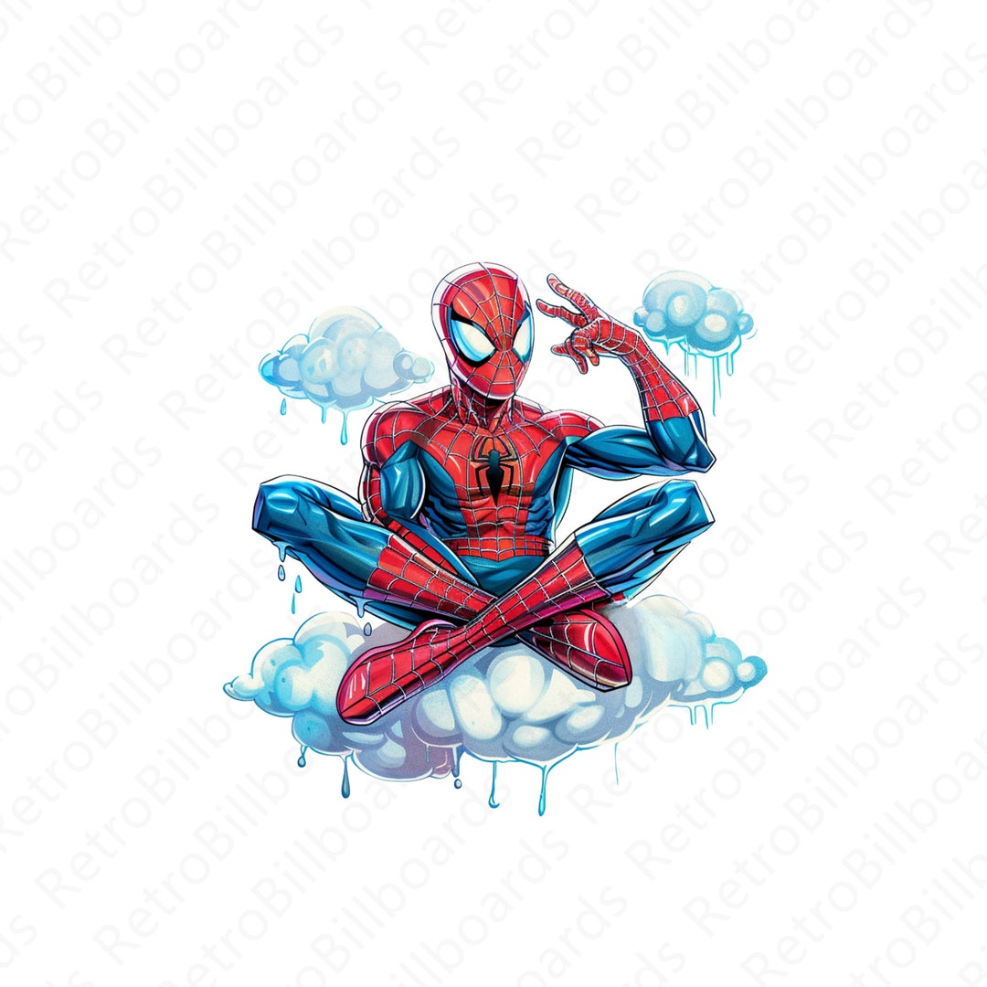 Spider-man PNG, Spider-man Watercolor Design, Spider-man T-shirt Design ...