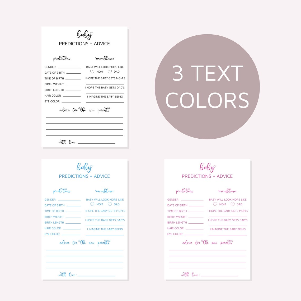 9 Printable Baby Shower Games, Party Game Bundle, Instant Download PDF ...