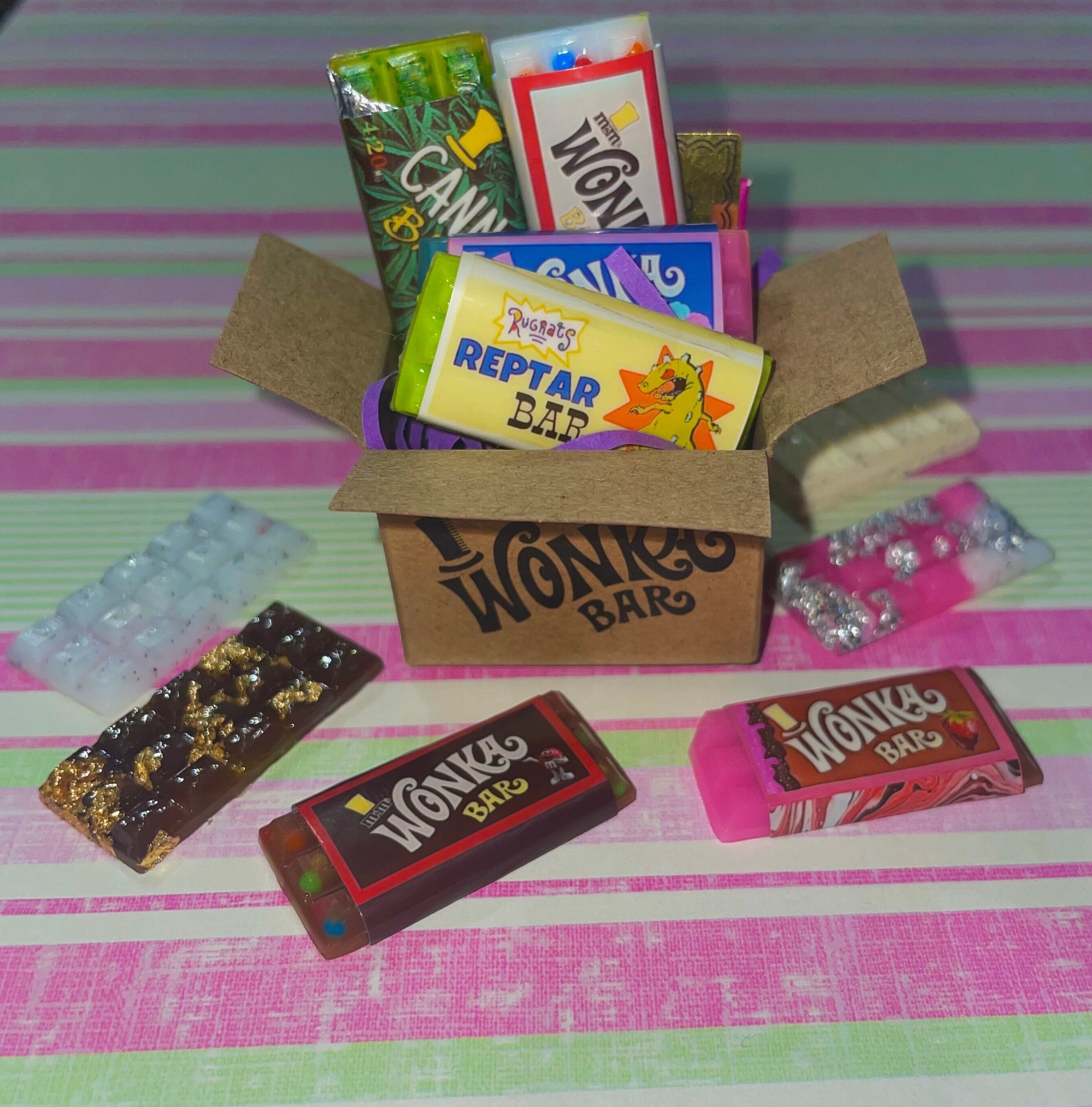 Miniature Wonka Chocolate Bars Miniverse Inspired 1:6 Scale Dollhouse ...