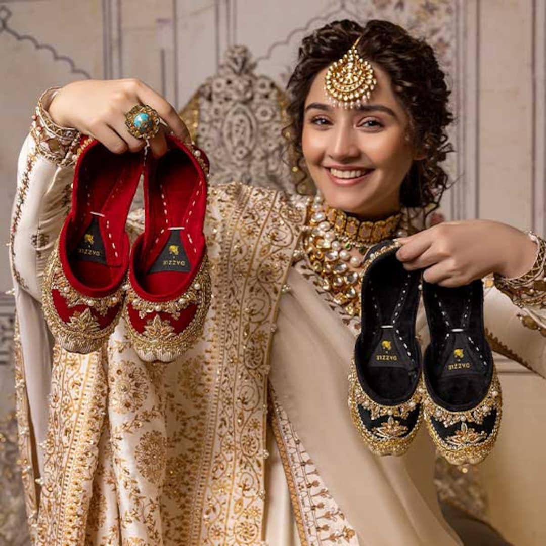 Punjabi Jutti, Indian Ethnic Embroided Shoes, Women Khusa, Bridal Shoes ...