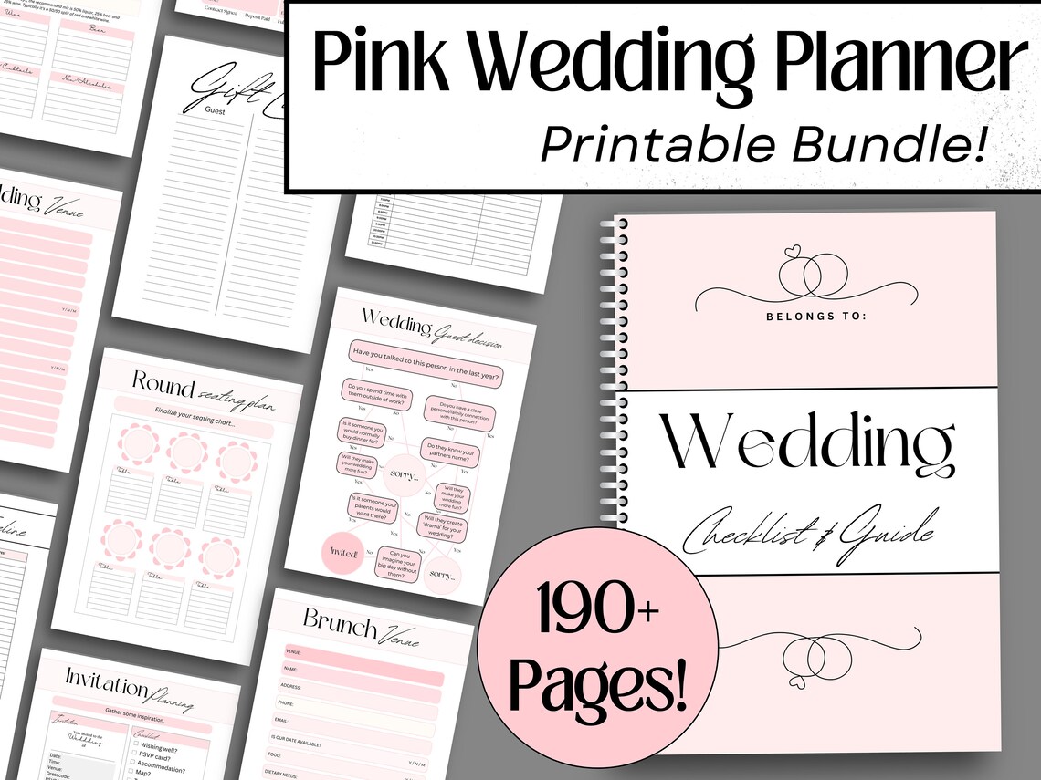 Ultimate Printable Wedding Planner Wedding Timeline Template Wedding ...