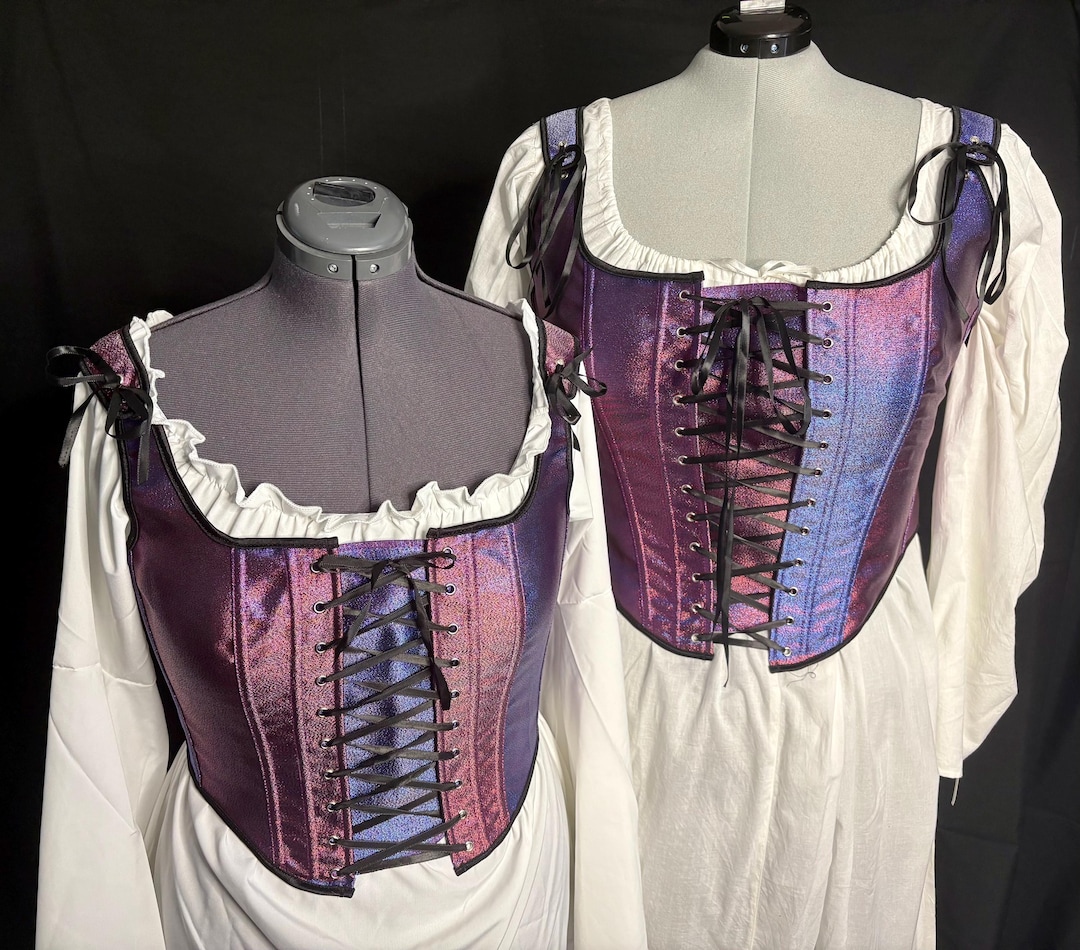 Iridescent Bodice Corset Renaissance Stay Costume - Etsy