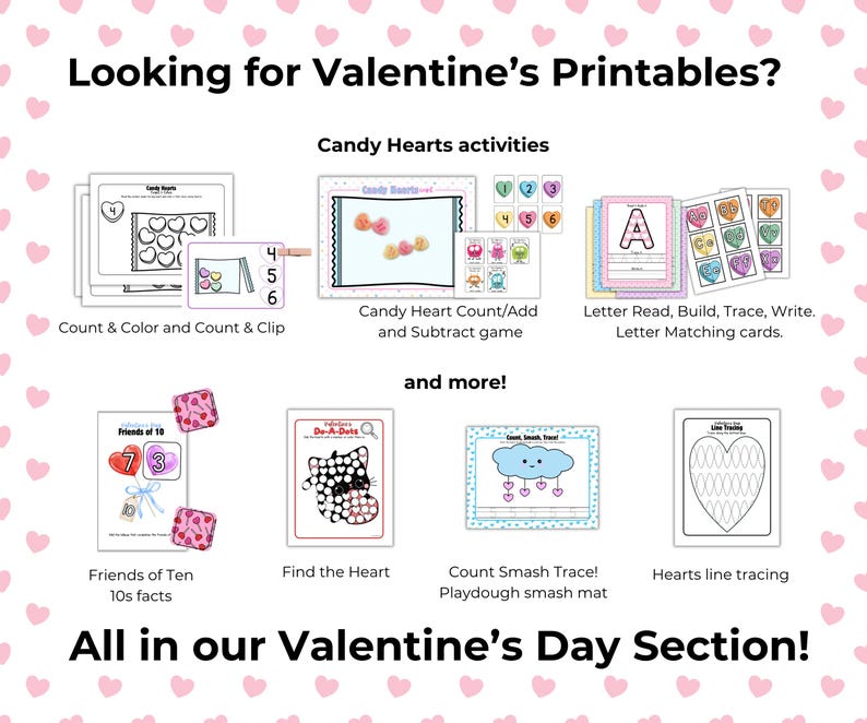 Valentines Do-a-dot FIND THE HEART Pages; Printable Curriculum for ...