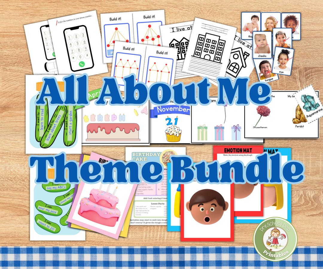 All About Me Theme Bundle Back to School Activities for September ...