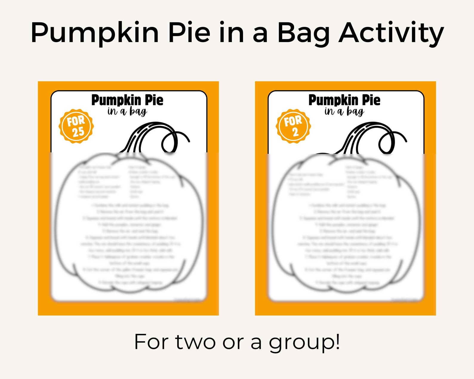 Pumpkin Pie Theme Bundle; Thanksgiving Learning Games for Preschool and ...