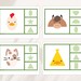 Farm Animals Shapes Clip Cards; Shape Activity for Toddlers Preschool ...