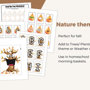 Feed the Tree Letter Game for Pre-k and Kindergarten; Letter ...