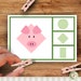 Farm Animals Shapes Clip Cards; Shape Activity for Toddlers Preschool ...