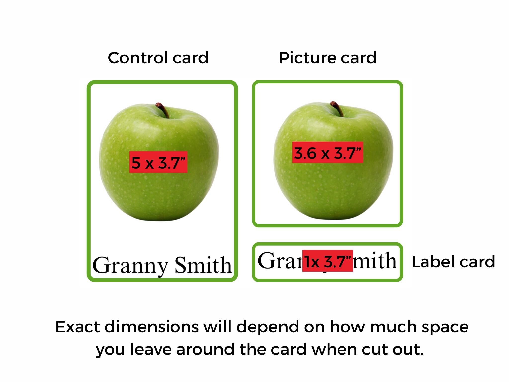 Apple Varieties Montessori 3 Part Cards With Real Photos, Printable ...