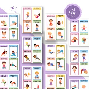 Yoga Deck for Kids, Yoga Poses Cards for Preschool, Gross Motor ...