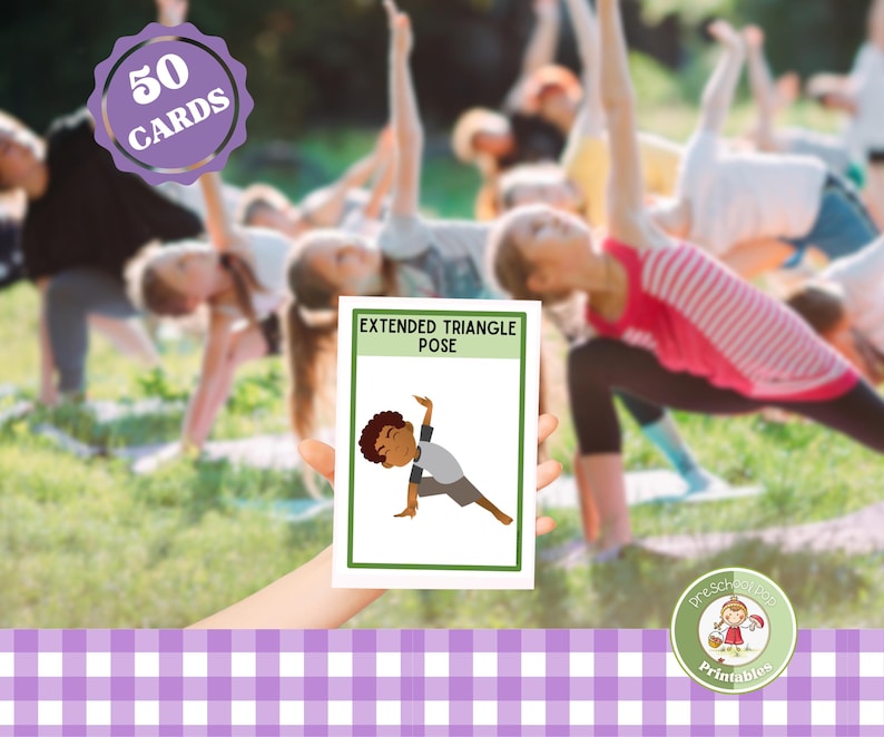 Yoga Deck for Kids, Yoga Poses Cards for Preschool, Gross Motor ...