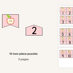 Apple Numbers Activities for Preschool; 3 Counting Activities; Counting ...