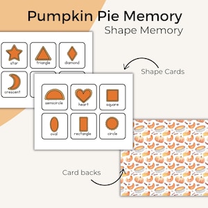 Pumpkin Pie Theme Bundle; Thanksgiving Learning Games for Preschool and ...