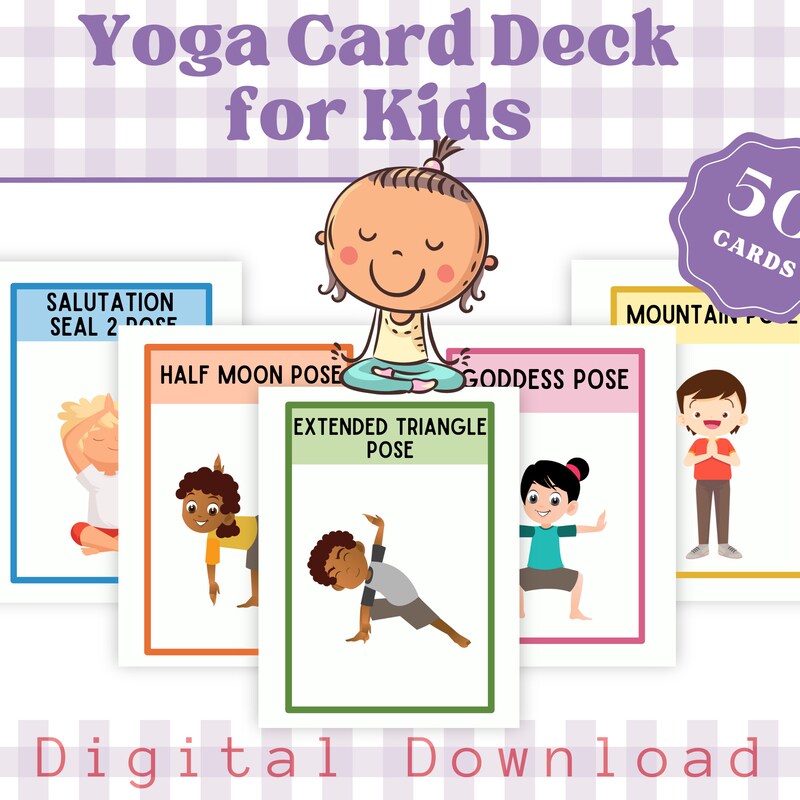 Yoga Cards for Kids - Etsy