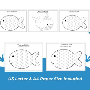 Printable Ocean Tracing Worksheets for Preschool,toddlers; Pencil Grip ...