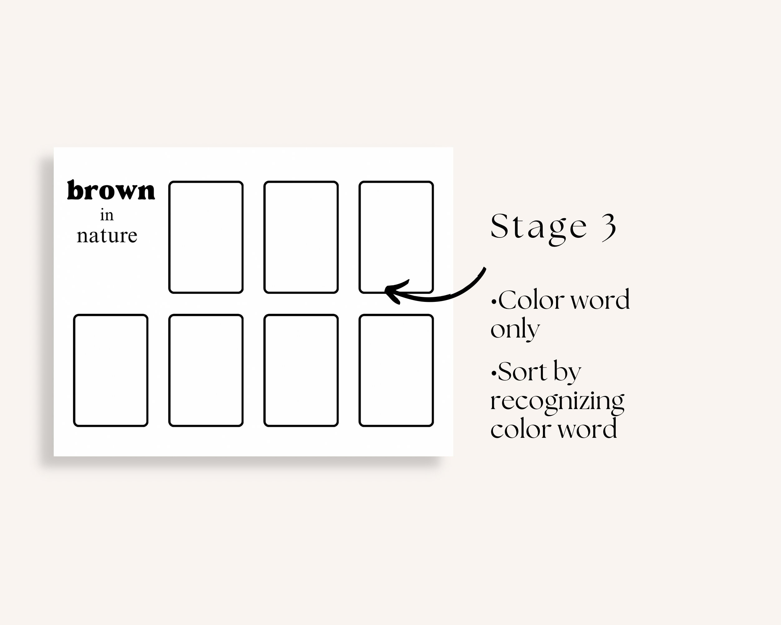 Colors in Nature Learning Activity for Toddlers, Printable Color Sort ...