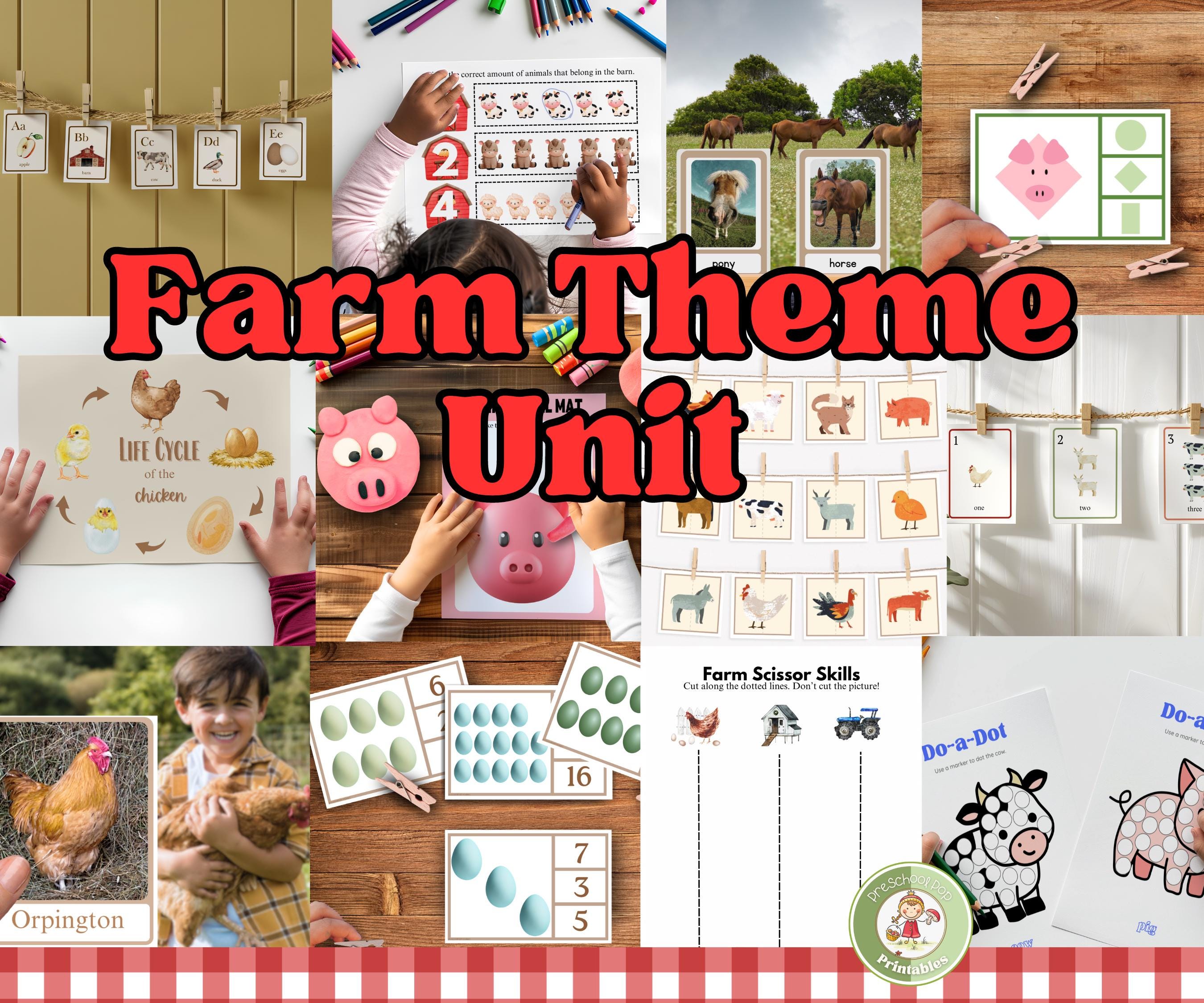Farm Animals Activity Bundle: Homeschool Learning (PDF Download) - Etsy