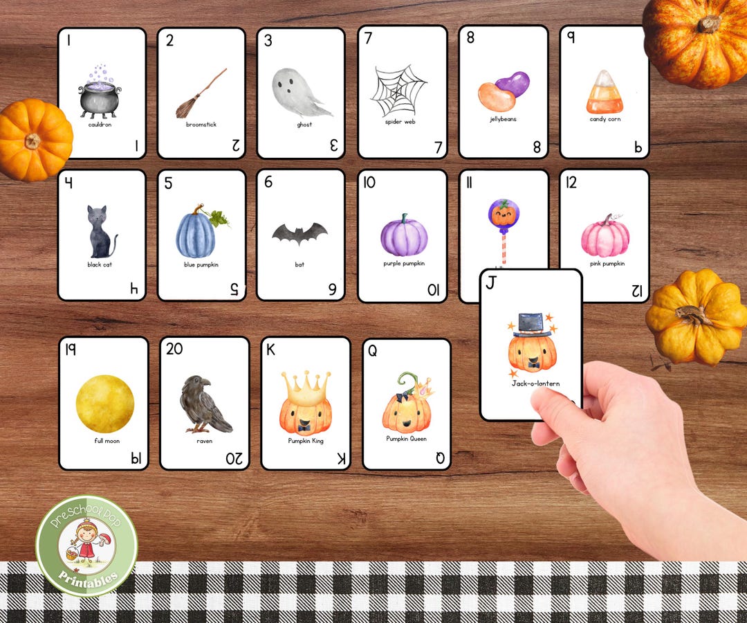 Halloween Card Game: 'go Trick or Treat' Family Fun (printable) - Etsy