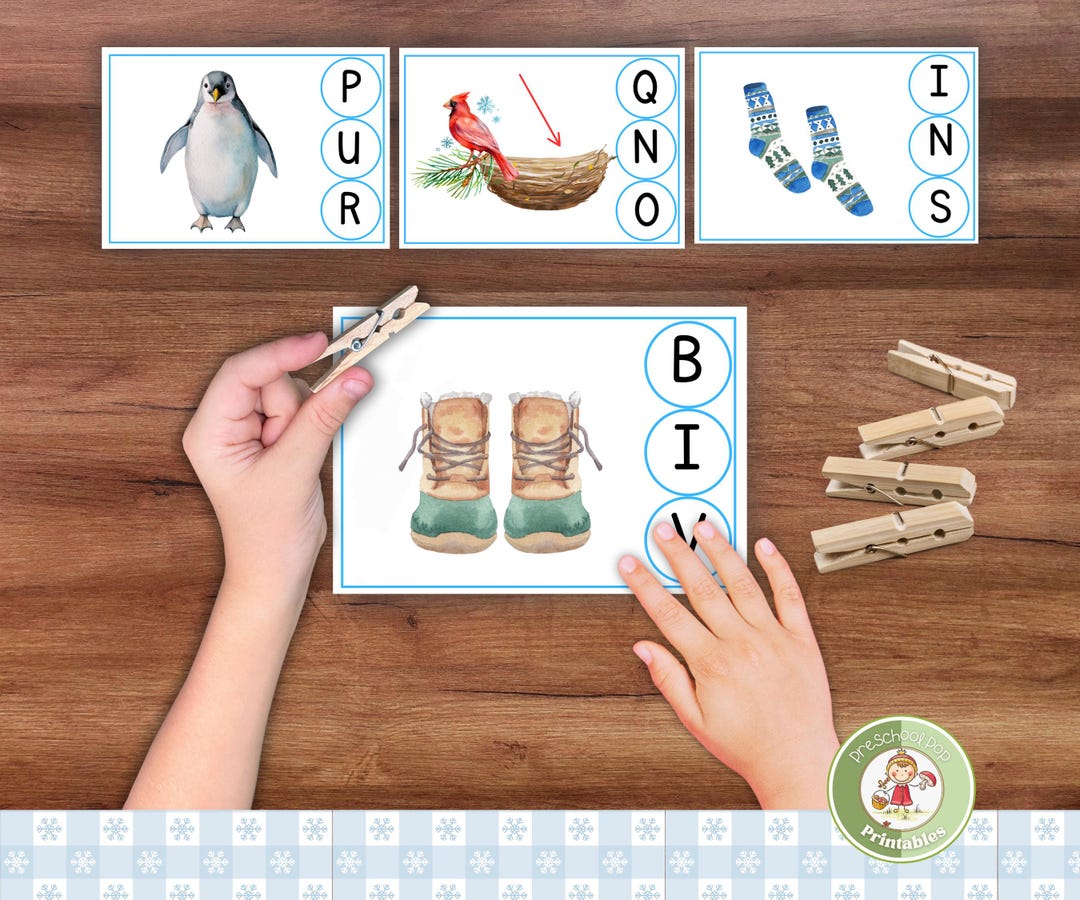 Letter Sound Clip Cards for Pre-k & Kindergarten Beginning Sounds ...
