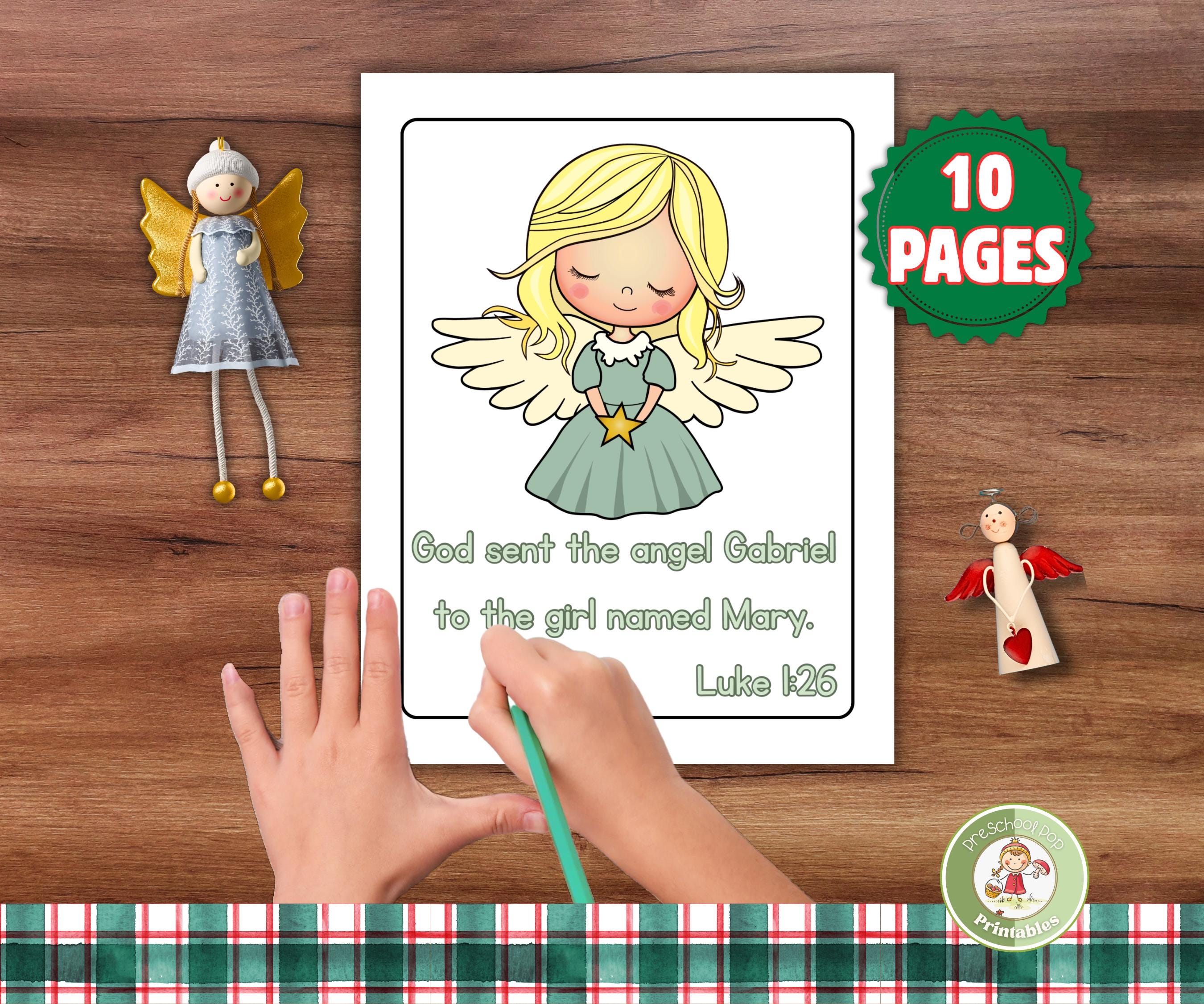 Nativity Coloring Pages With Scripture: Christmas Bible Activity (PDF ...