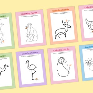 Printable Calming Cards, Mindfulness for Kids, Calm Down Corner ...
