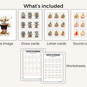 Feed the Tree Letter Game for Pre-k and Kindergarten; Letter ...