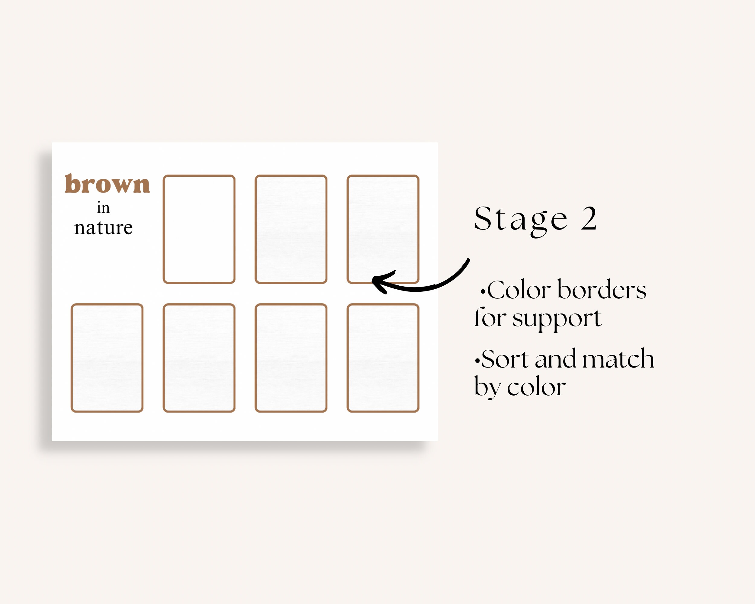 Colors in Nature Learning Activity for Toddlers, Printable Color Sort ...