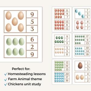 Egg Counting Clip Cards; Number Activity for Toddlers; Printable Math ...