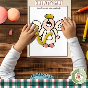 Christmas Christian Playdough Mats - Etsy